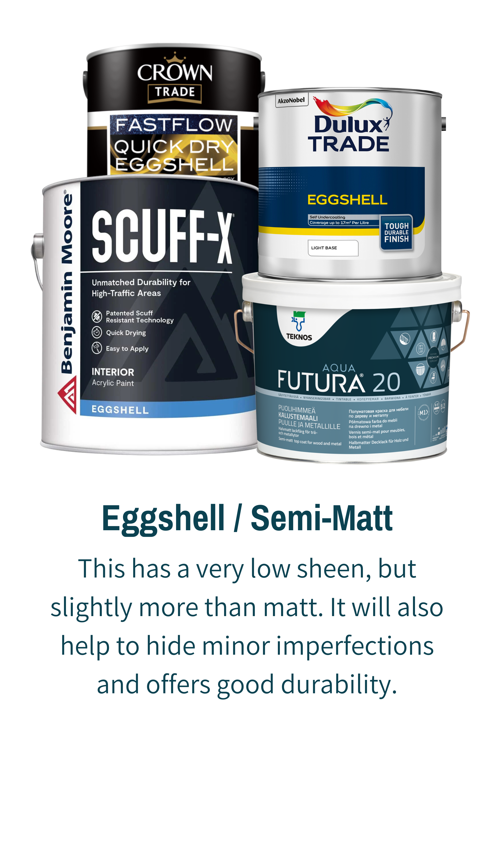 Eggshell / Semi-Matt Paints For Interior Woodwork / Trim – Decorating ...