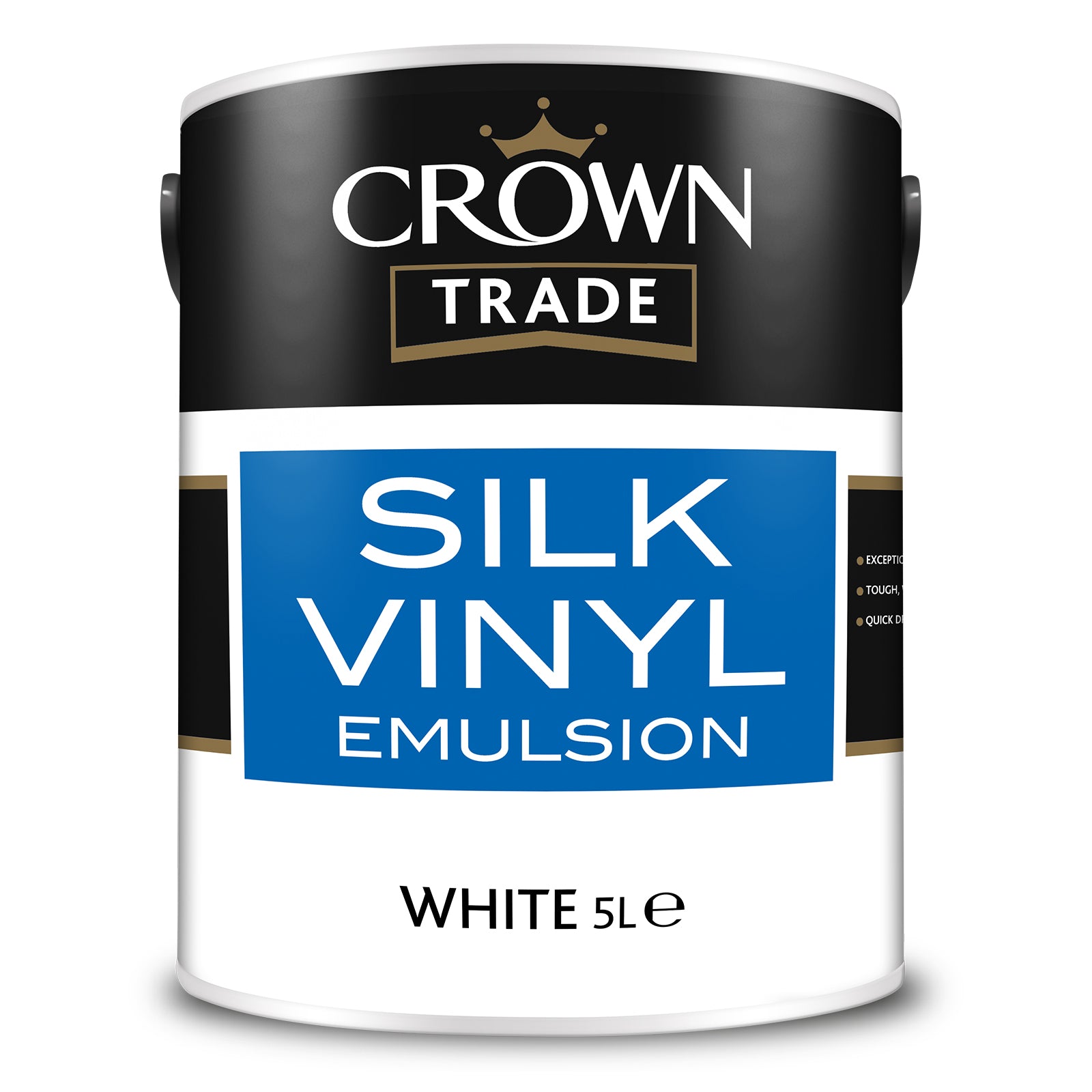 Crown Trade Vinyl Silk Emulsion White – Decorating Supplies Online