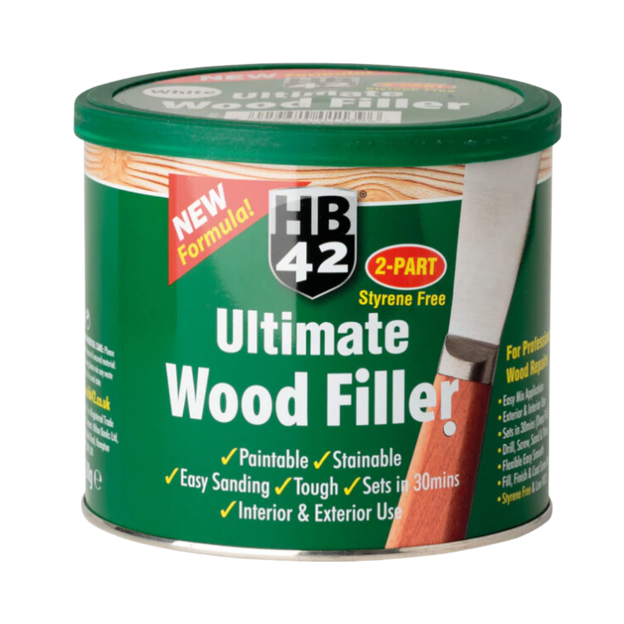 HB42 Ultimate Wood Filler White (Styrene Free) – Decorating Supplies Online