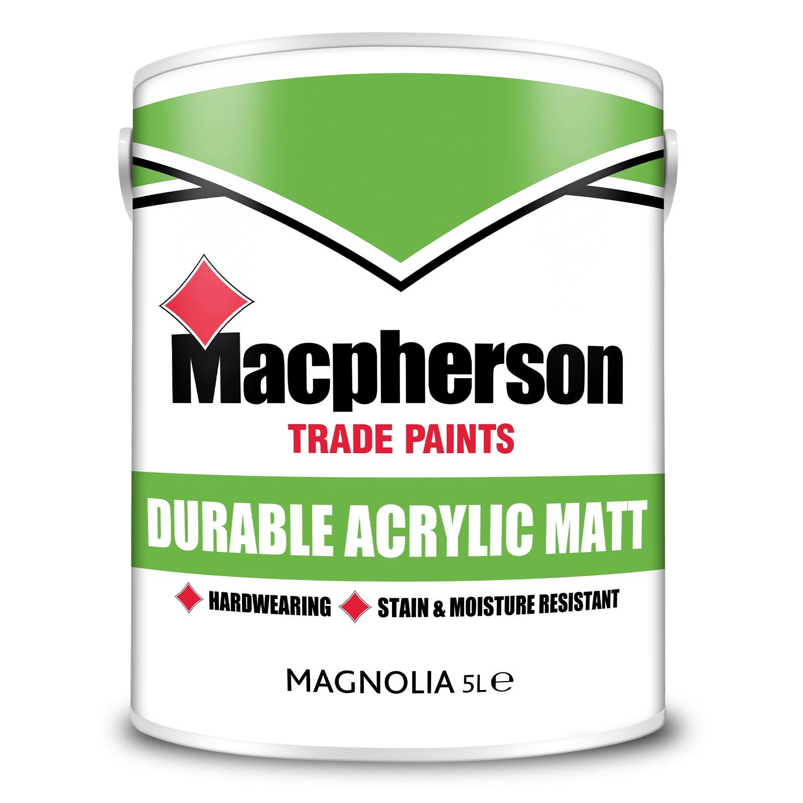 Macpherson Durable Acrylic Matt Emulsion Magnolia – Decorating Supplies ...