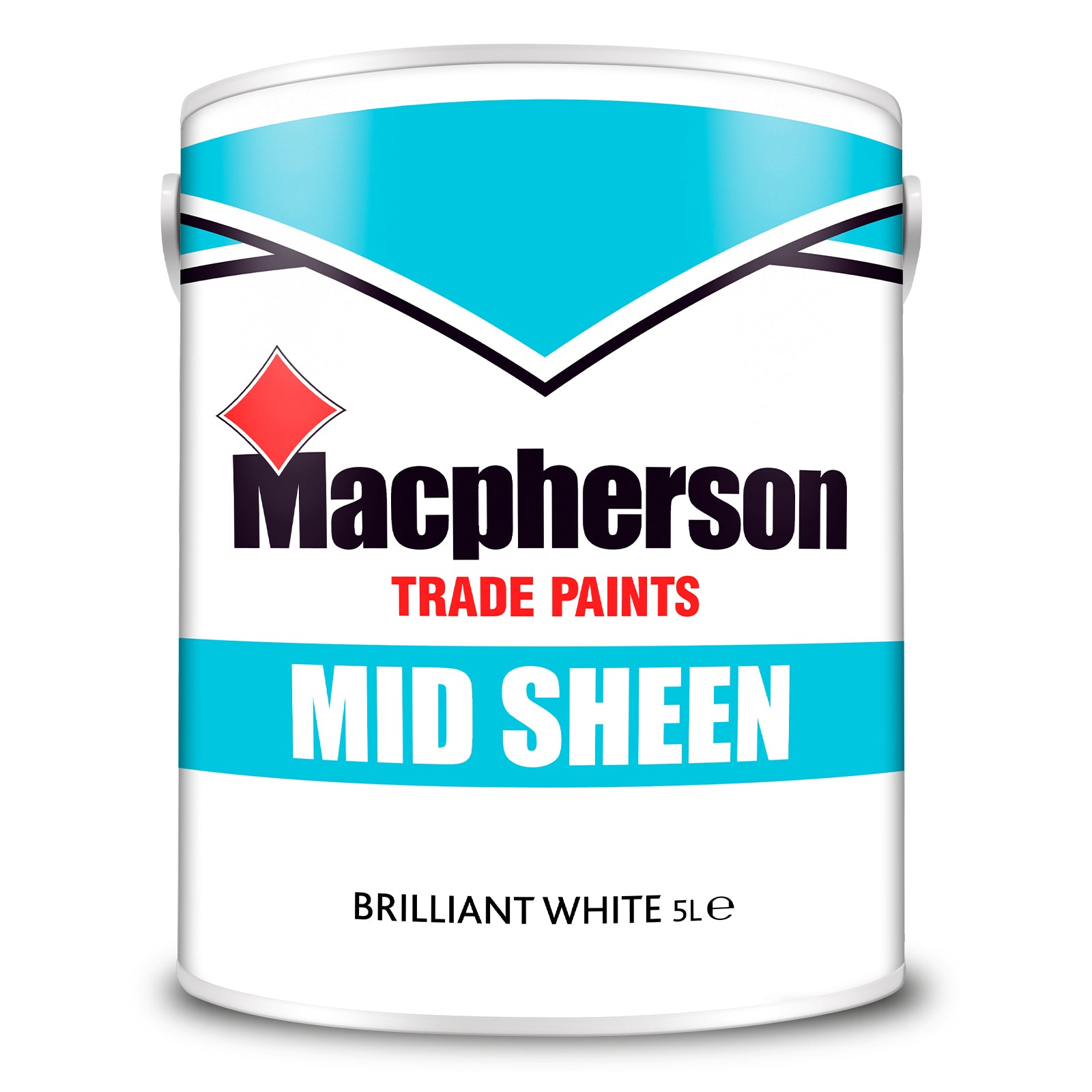 Macpherson Mid Sheen Emulsion Brilliant White – Decorating Supplies Online