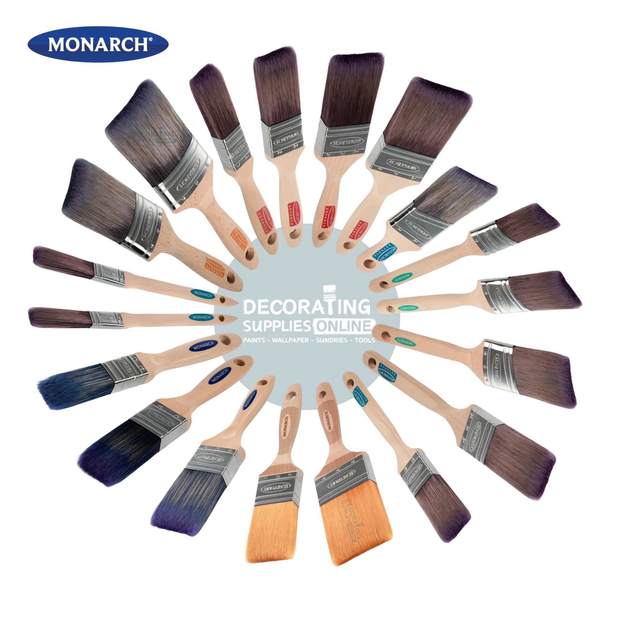 Monarch Brush Bundle Set - 19 Pack – Decorating Supplies Online