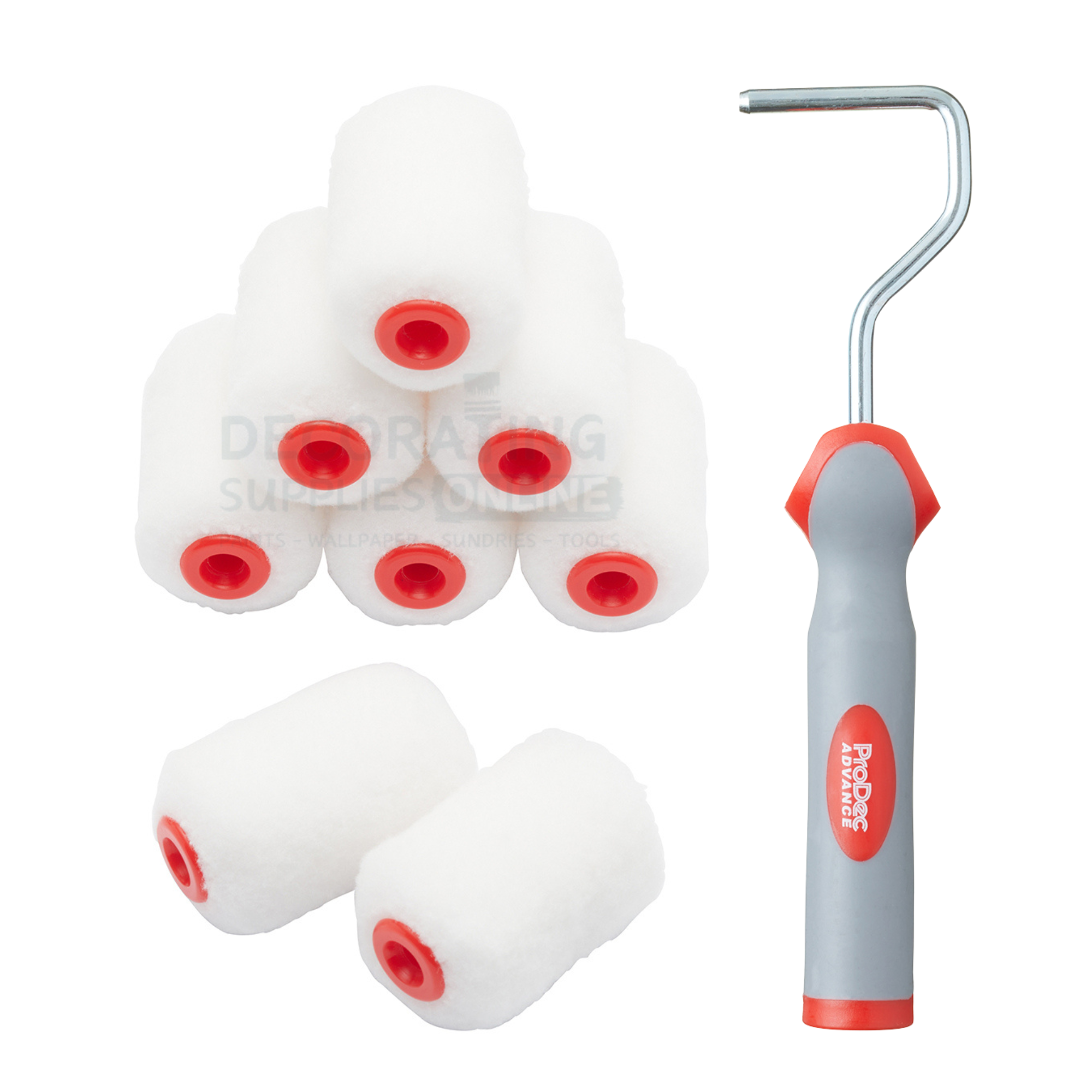 Prodec Advance Ice Fusion Micro Mini Paint Rollers and Frame 2" - Bund ...