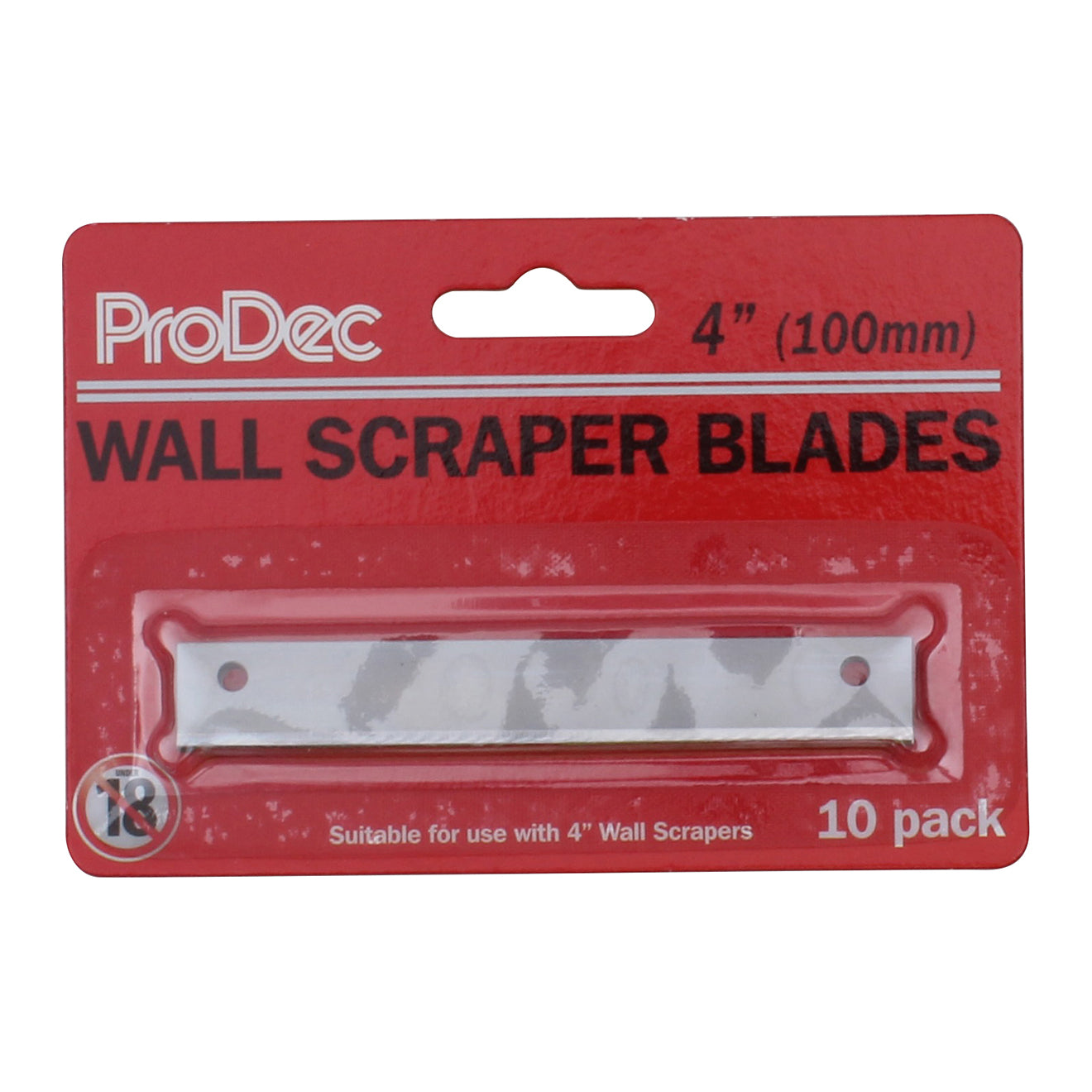 PRODEC HEAVY DUTY SCRAPER BLADES 4' - 10 PACK (4MB) – Decorating ...