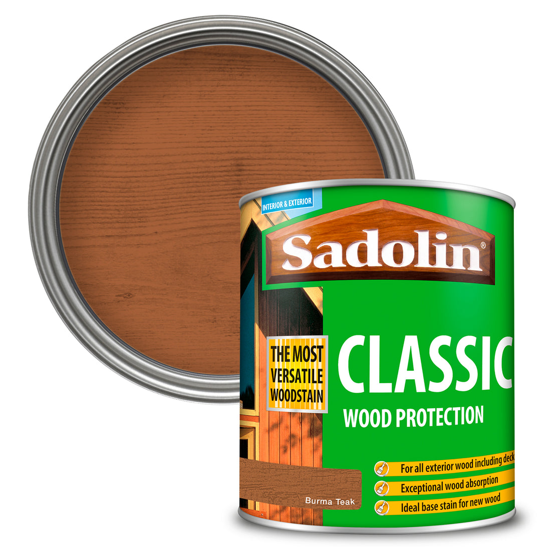 Sadolin Classic All Purpose Woodstain Burma Teak – Decorating Supplies ...