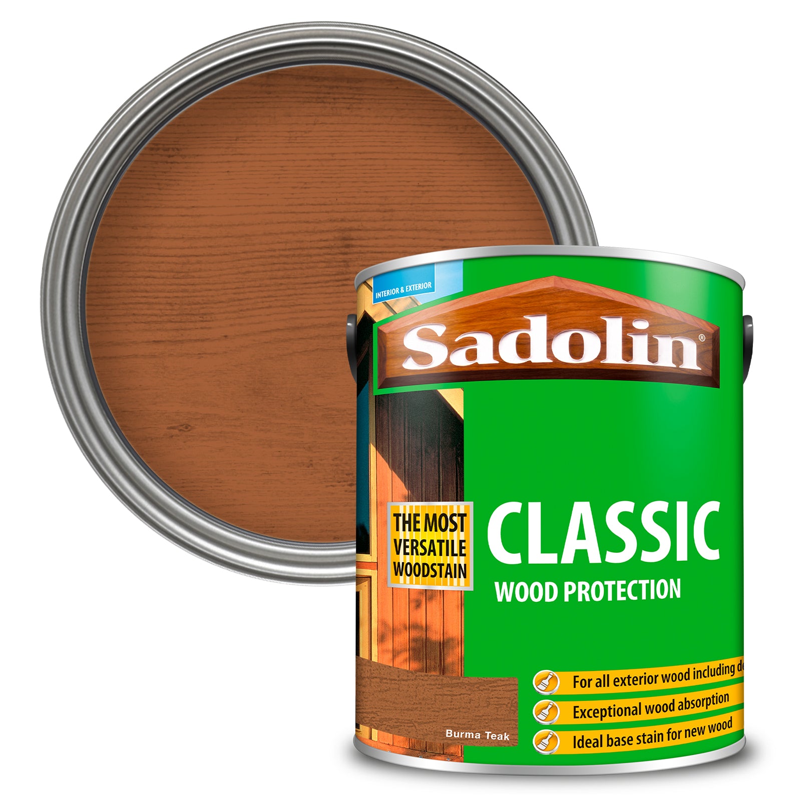 Sadolin Classic All Purpose Woodstain Burma Teak – Decorating Supplies ...