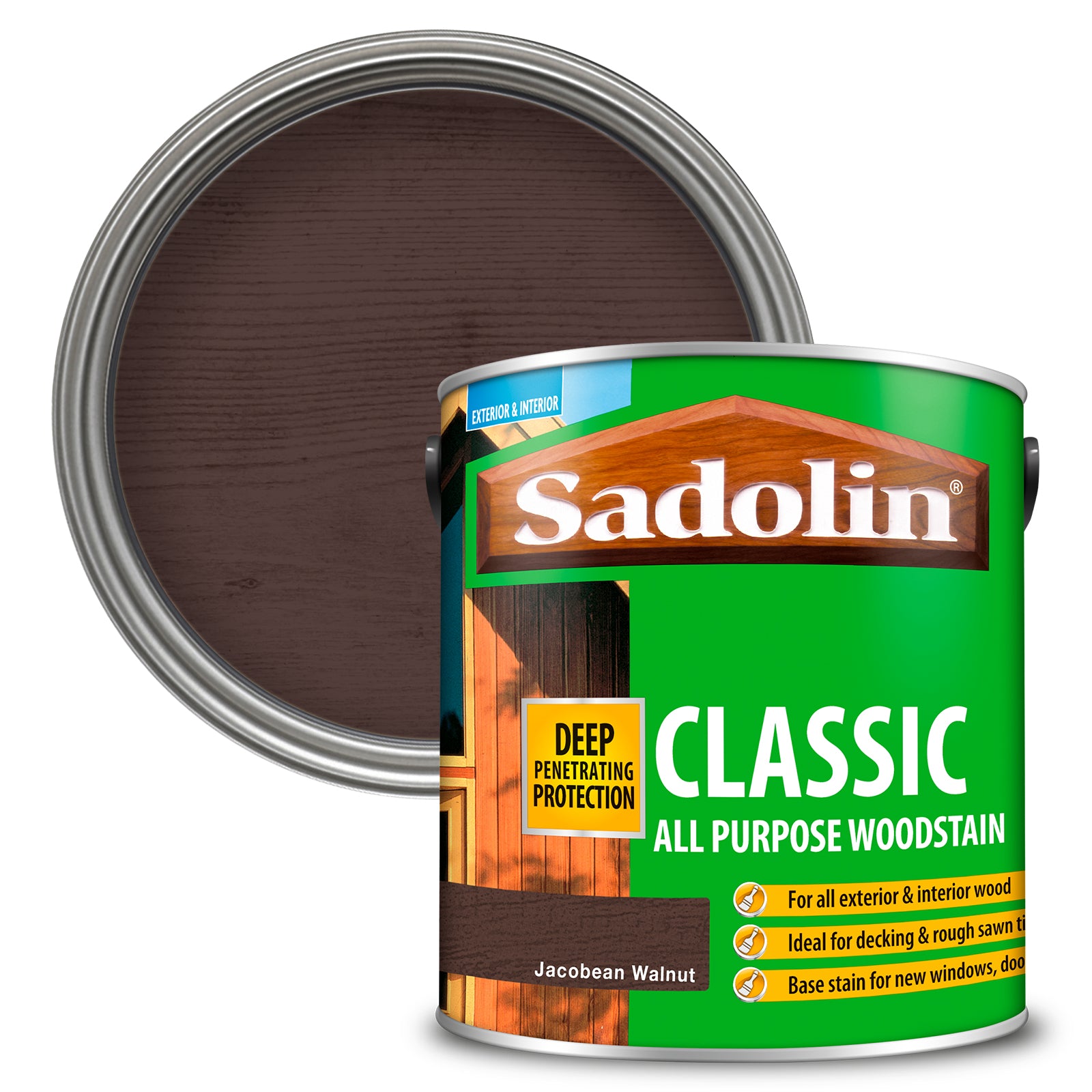 SADOLIN CLASSIC ALL PURPOSE WOODSTAIN JACOBEAN WALNUT – Decorating ...