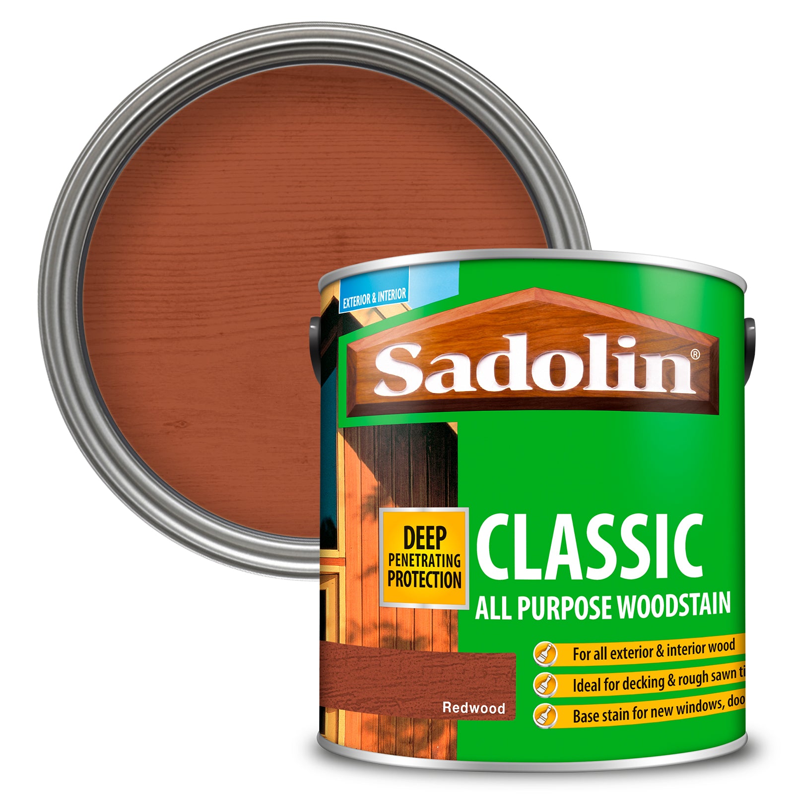 Sadolin Classic All Purpose Woodstain Redwood – Decorating Supplies Online