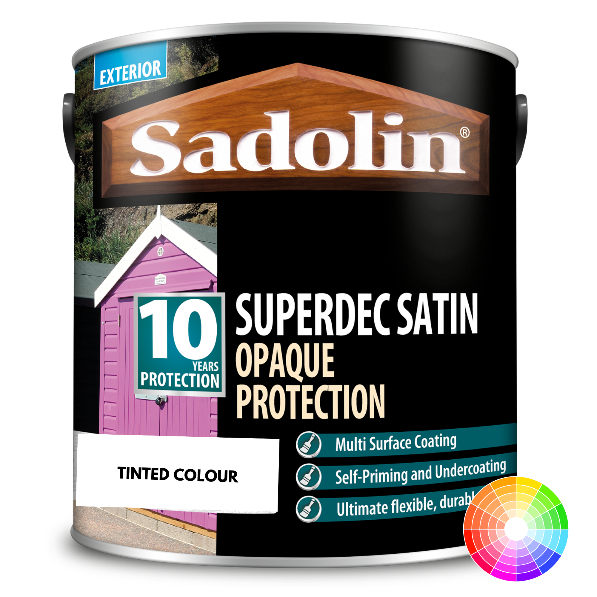 Sadolin Superdec Opaque Multi-Surface Paint Satin Tinted Colour (Water ...