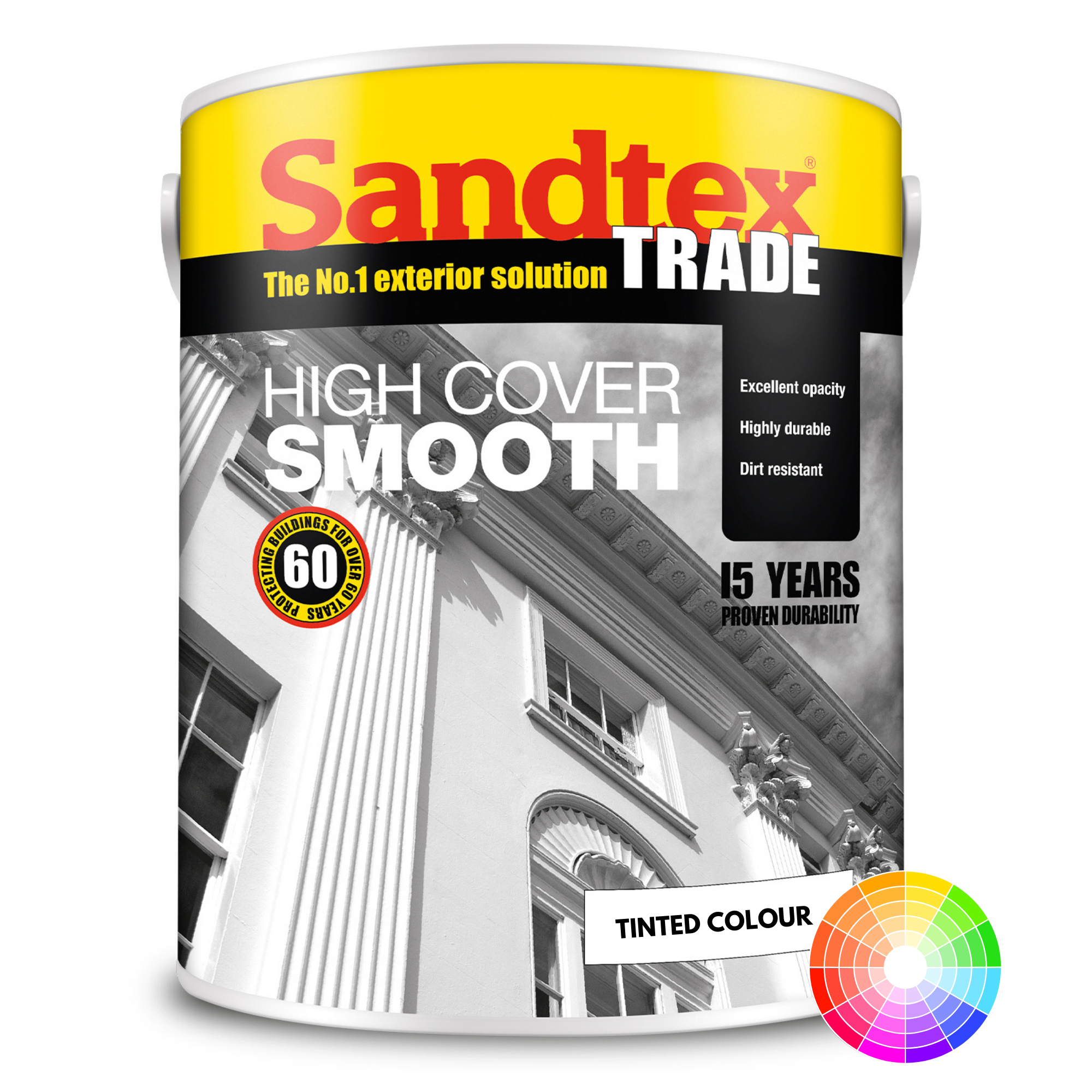 Sandtex Trade Highcover Smooth Masonry Paint Tinted Colour – Decorating ...