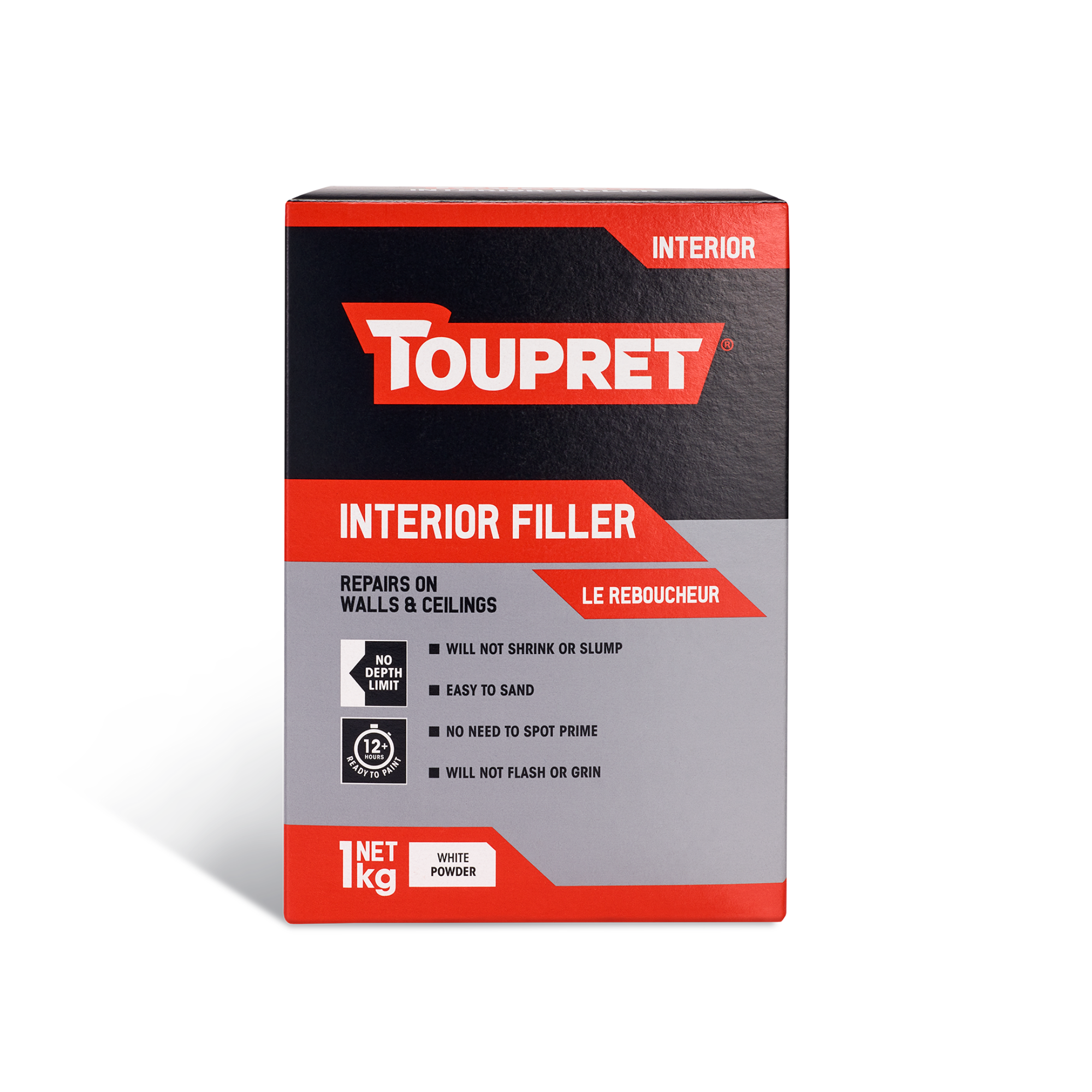 Toupret Interior Plaster Filler White – Decorating Supplies Online