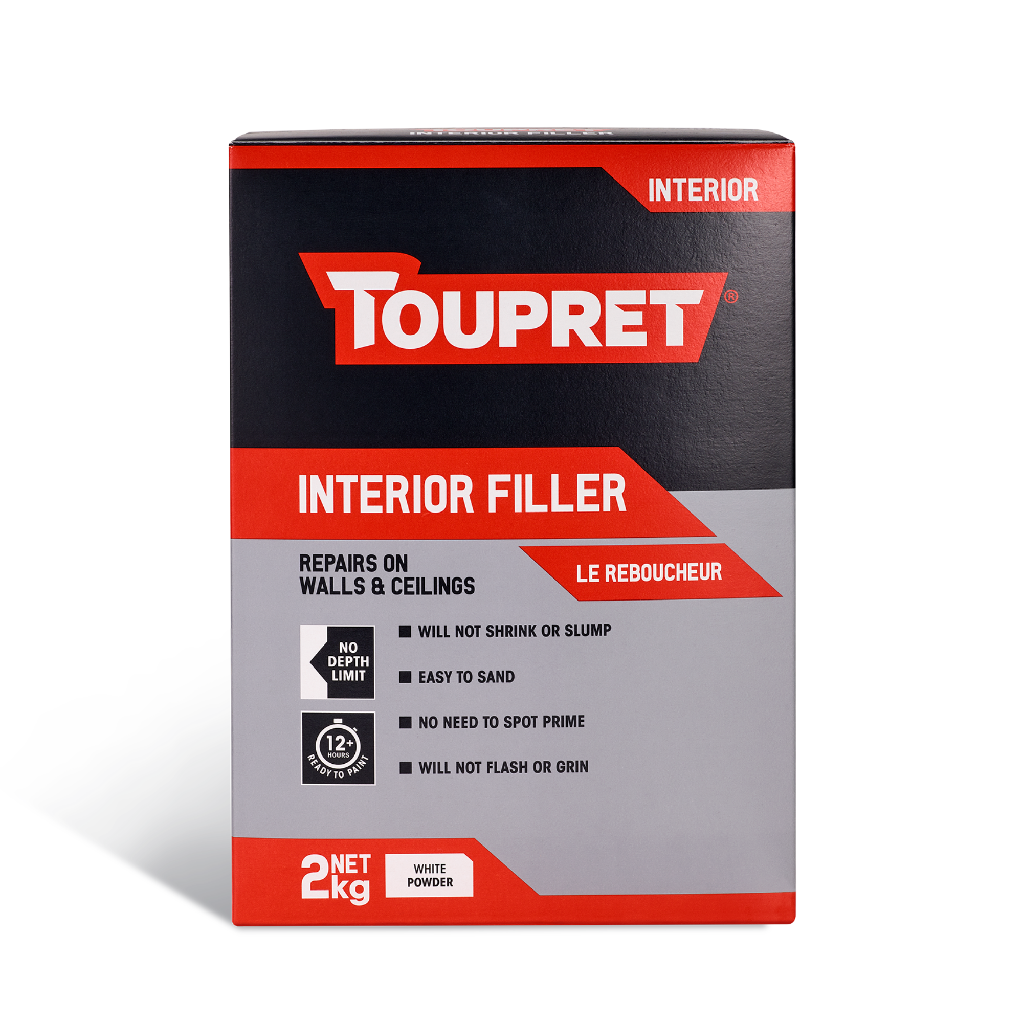 Toupret Interior Plaster Filler White – Decorating Supplies Online