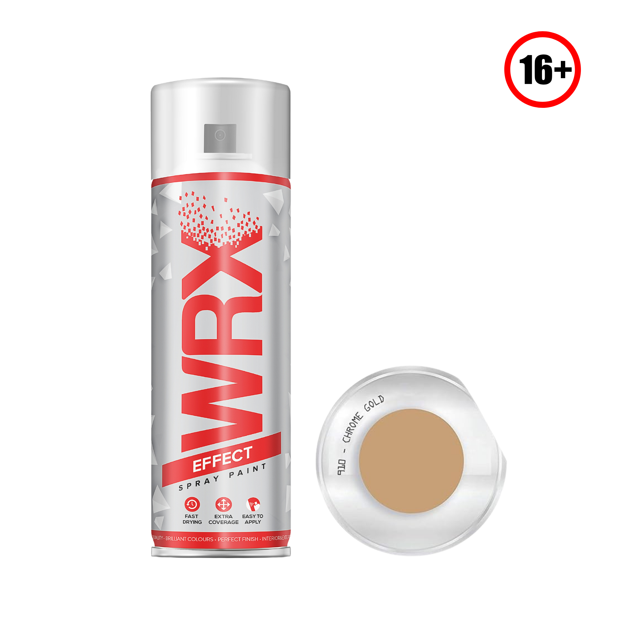 WRX Spray Paint Chrome Gold 910 400ml – Decorating Supplies Online