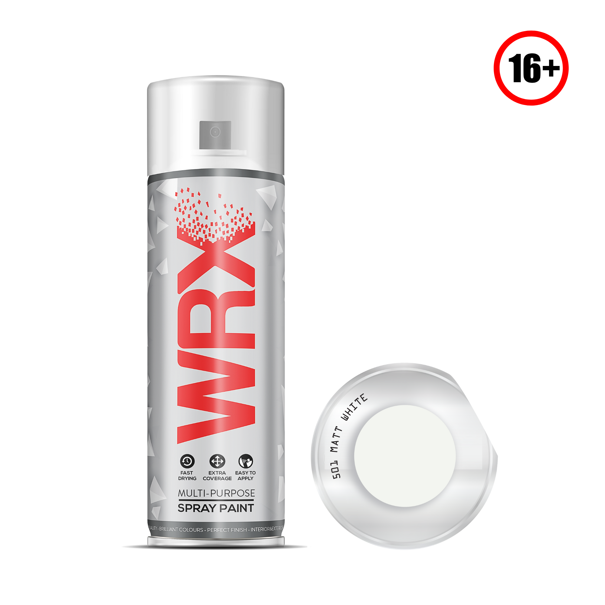 WRX Spray Paint White Matt 400ml – Decorating Supplies Online