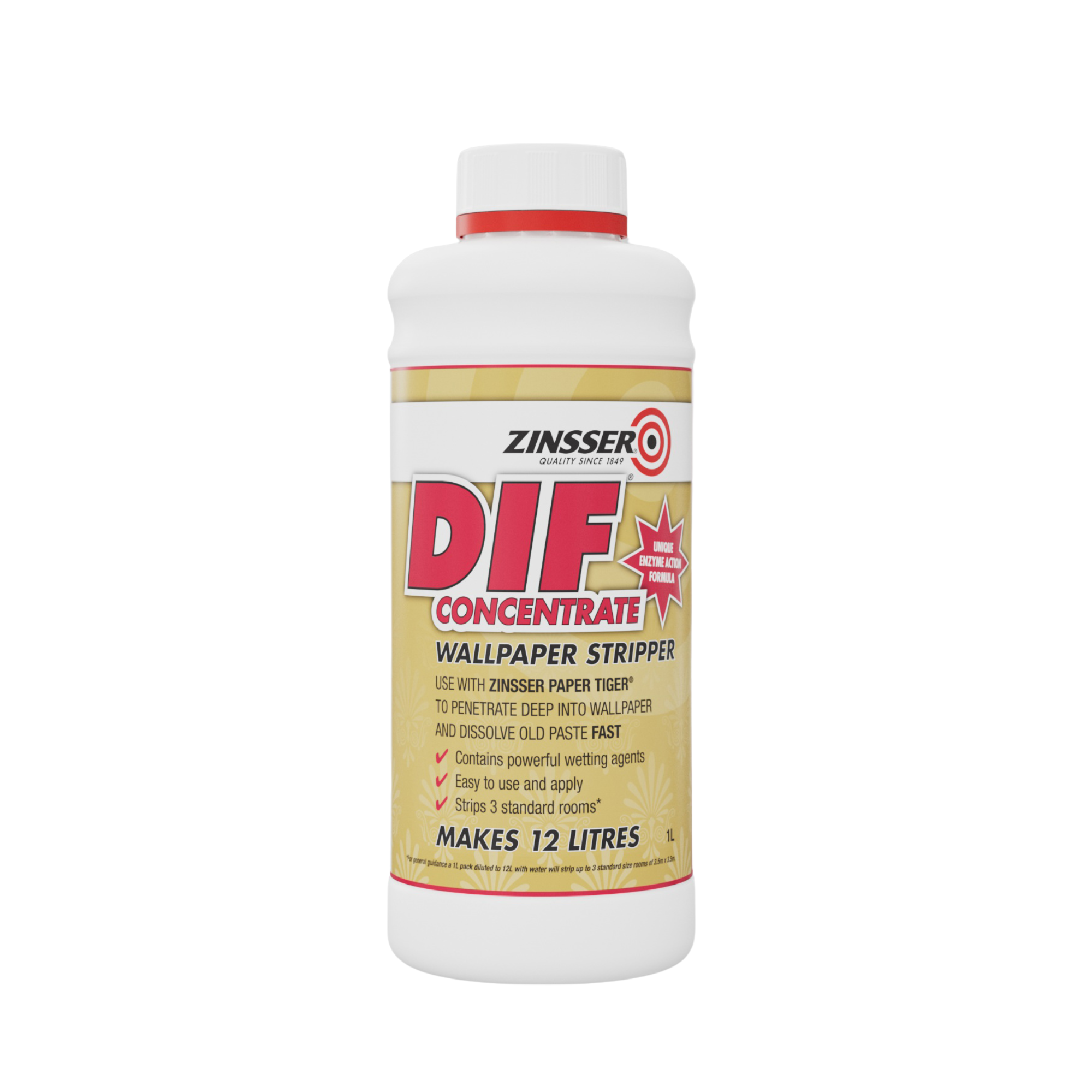 ZINSSER DIF WALLPAPER STRIPPER 1L – Decorating Supplies Online
