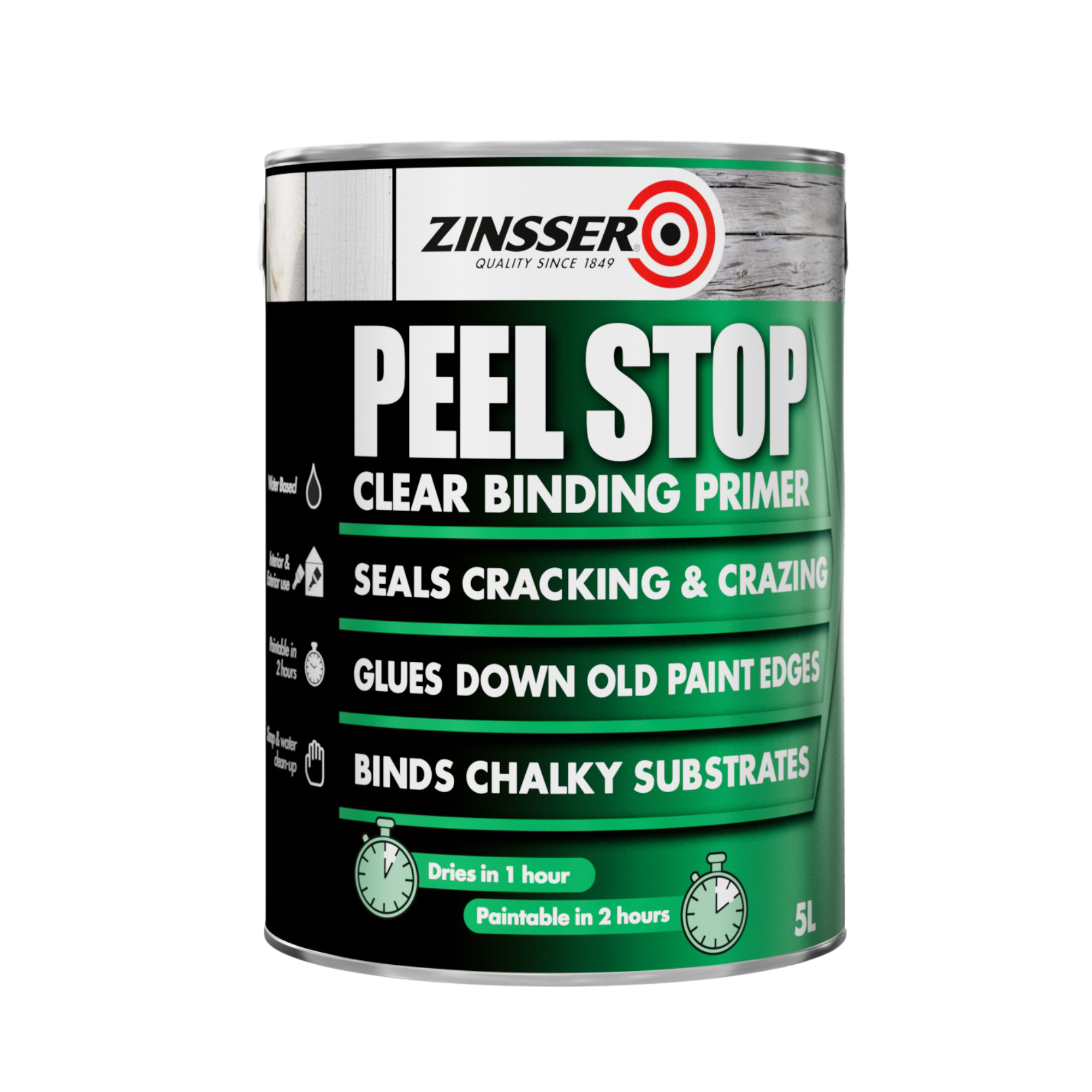 Zinsser Peel Stop Binding Primer Clear – Decorating Supplies Online