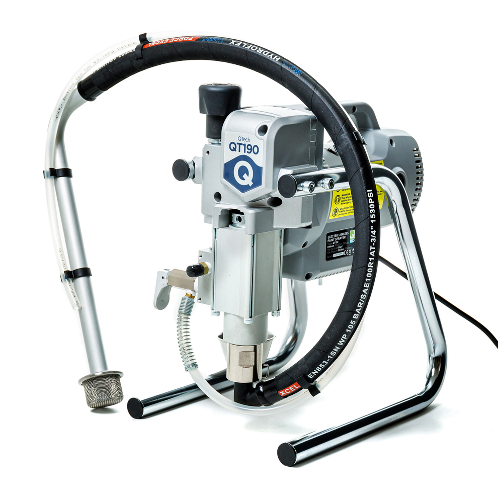 QTech QT190 Entry Airless Paint Sprayer With Gun, Tip & Hose ...